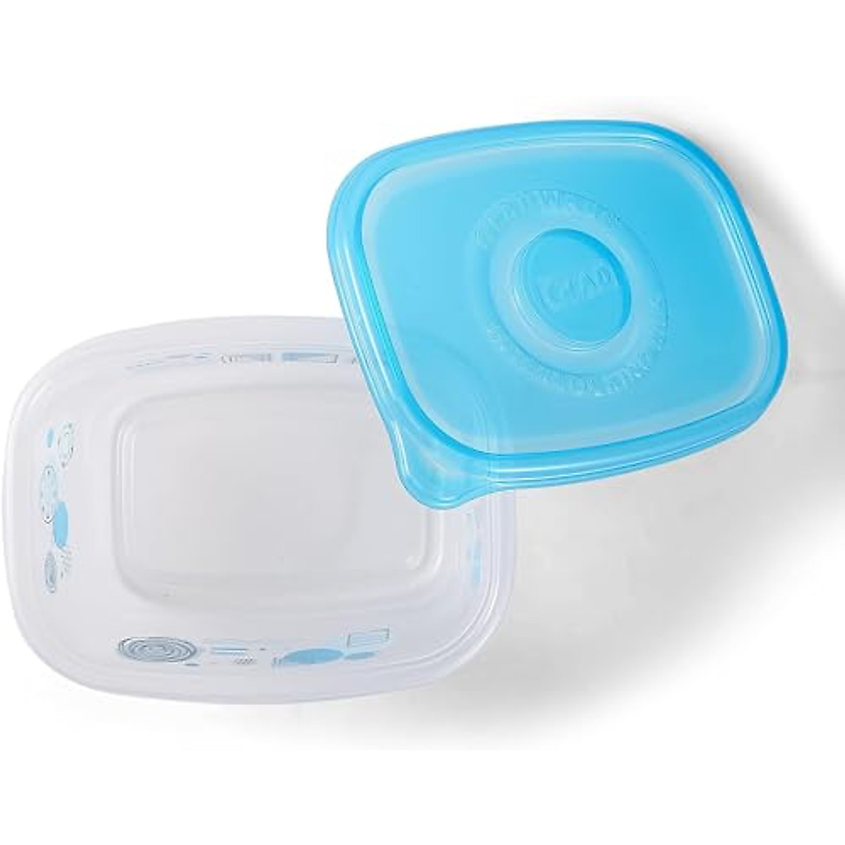 Glad Gladware Series Durable Plastic Food Storage Containers with Lids, 4 Count - 4 Pack - Ideal for Meals, Snacks, and Desserts - Microwave Safe Plastic Food Containers