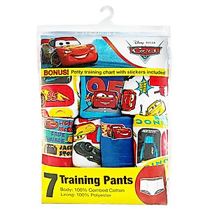 Disney Cars Toddler Boy Potty Training Pant Multipacks, CarsTraining7pk, Sizes 18 M, 2T, 3T, 4T