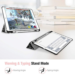 Fintie Case for iPad Air (3rd Gen) 10.5" 2019 / iPad Pro 10.5" 2017 - [SlimShell] Ultra Lightweight Standing Protective Cover with Built-in Pencil Holder, Auto Wake/Sleep (Composition Book)