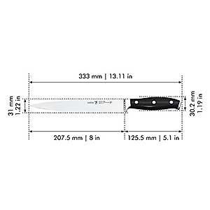 ZWILLING Pure Chef's Knife, 8-inch, Black