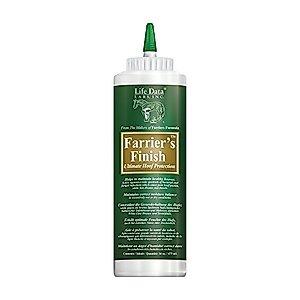 Life Data Farrier's Finish - Hoof Disinfectant and Conditioner, 16 oz (473mL)