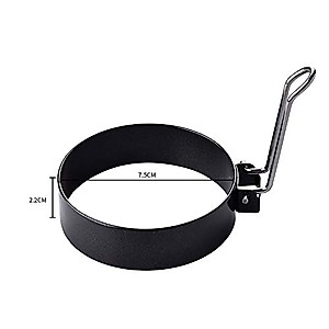 Stainless Steel Egg Rings, 4 Pack Egg Rings,Non Stick Round Egg Ring Mold Pancake Mold Maker For Fried Egg, Pancakes, Sandwiches