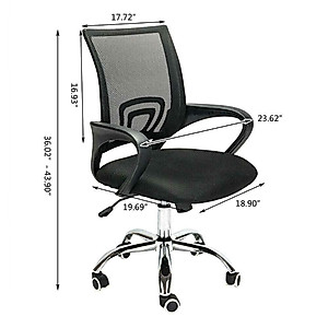 JTSQ Ergonomic Mid-Back Mesh ic Back Computer Office Chair Desk Gaming Chair Office Chair Desk Chair Computer Chair Home Office Desk Chairs Gamer Chair Office Chairs Rolling Chair