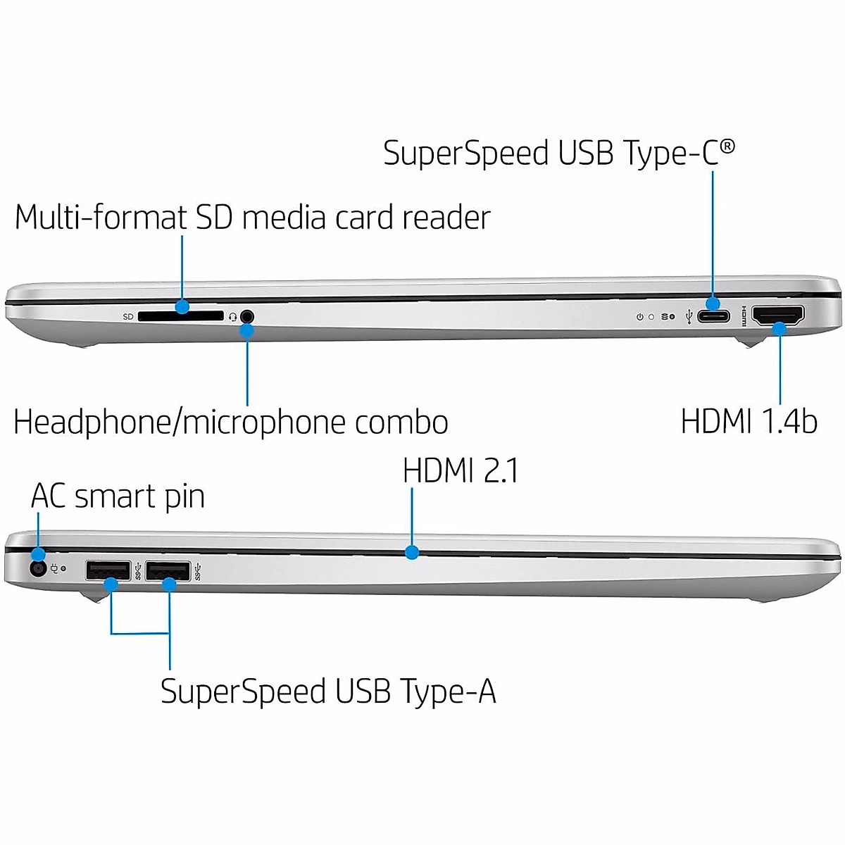 HP 15.6'' HD Touchscreen Laptop, Dual Core Intel i3-1115G4 (Beats i5-1030G7, Up to 4.1GHz), 16GB RAM, 256GB SSD, UHD Graphics, Webcam, WiFi, 11+ Hours Battery, Win11 S+Marxsolcables, Natural Silver