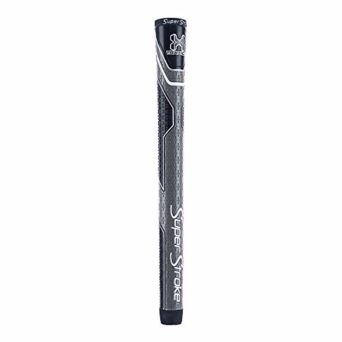 SuperStroke Traxion Tour Golf Club Grip, Black/Gray (Oversize) | Advanced Surface Texture that Improves Feedback and Tack | Extreme Grip Provides Stability and Feedback | Even Hand Pressure (646524)