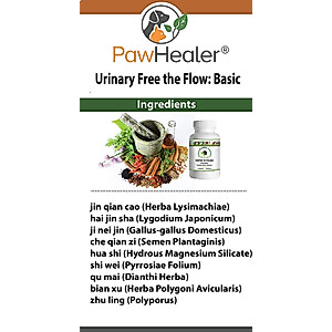 PawHealer Dog Bladder Remedy for Stones & Crystals: 100 Grams - Urinary Free The Flow - Basic - Works Great. …