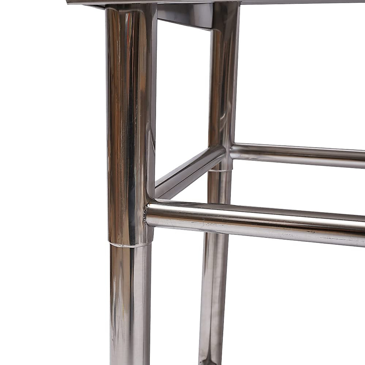 47" x 24" x 32" Free Standing Single Bowl Commercial Kitchen Sink Set, Stainless Steel Prep & Utility Restaurant Kitchen Sink w/Workbench/Faucet for Restaurant, Kitchen, Garage (US Stock)