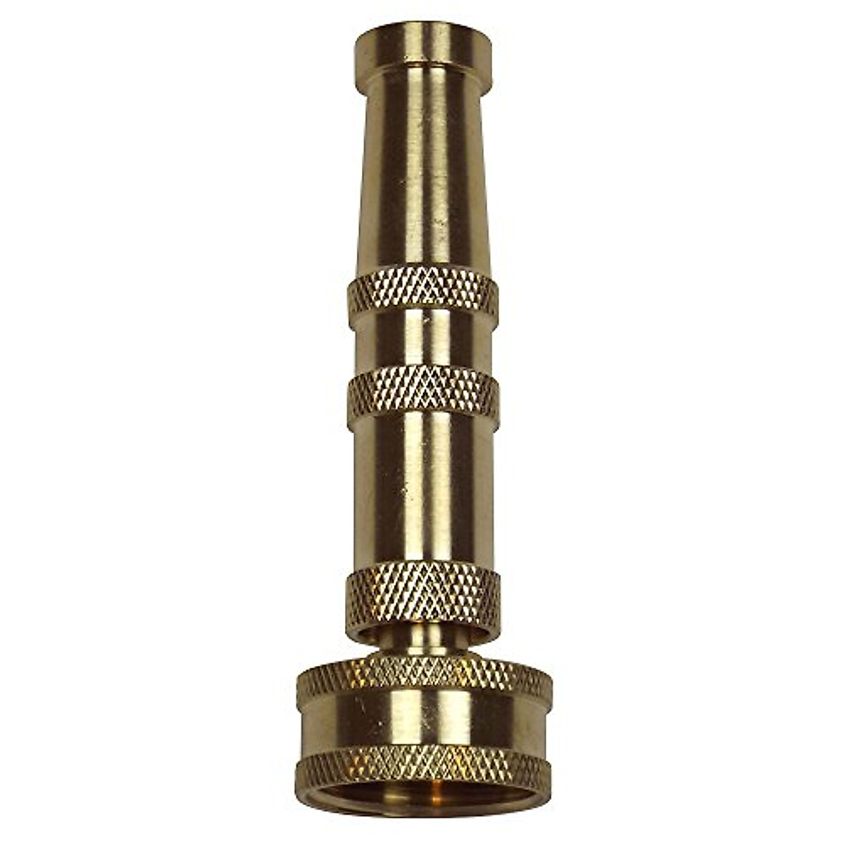 Kasian House Heavy-Duty Brass Garden Hose Nozzle, Easy Adjustable Twist Control Water Hose Sprayer Nozzle, Fits Standard Hoses, Garden Sprayer, Spray Nozzle