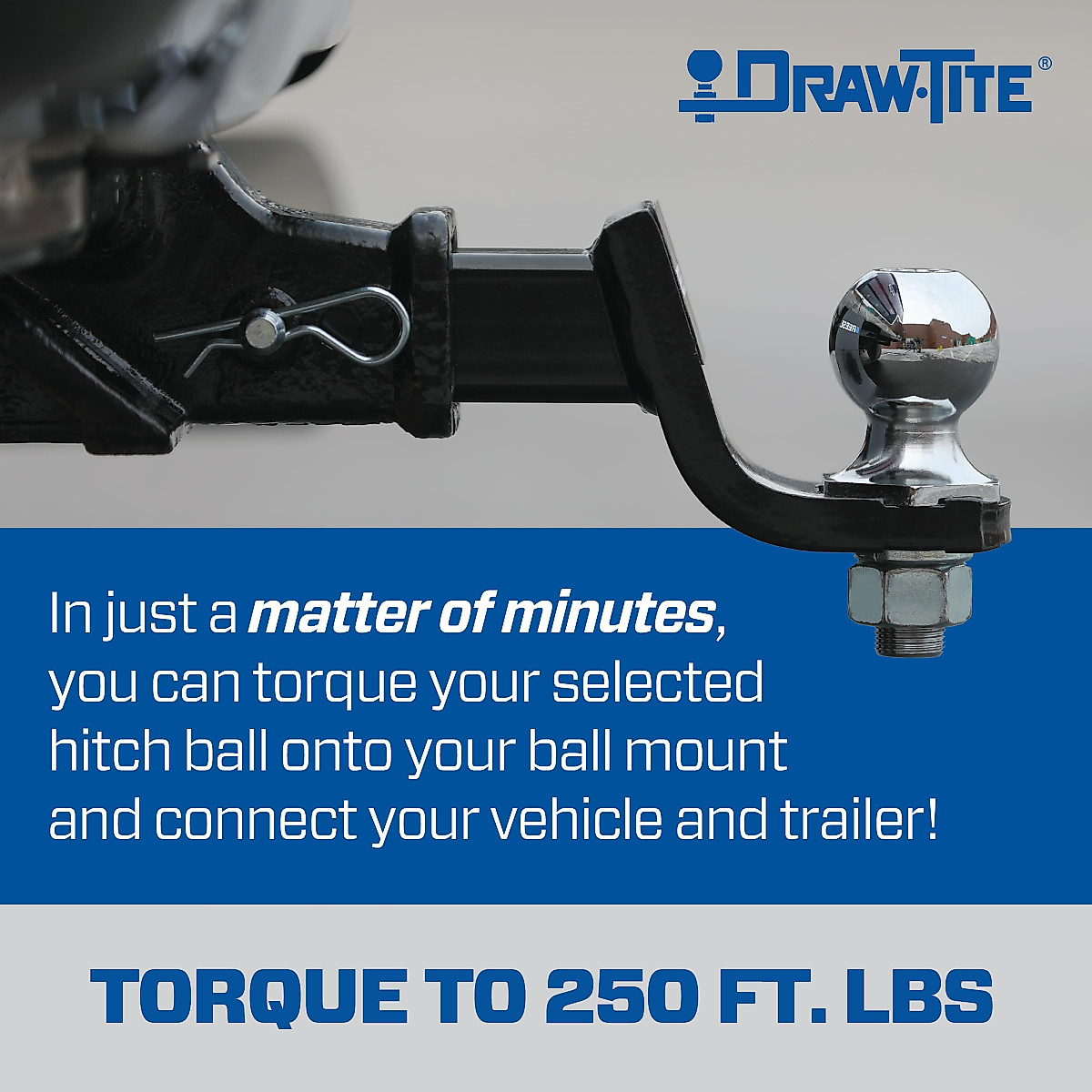 Tow Ready Reese 63816 Class I Hitch Ball, Chrome - 1-7/8" Ball x 1" x 2-1/8", 2,000 lbs.