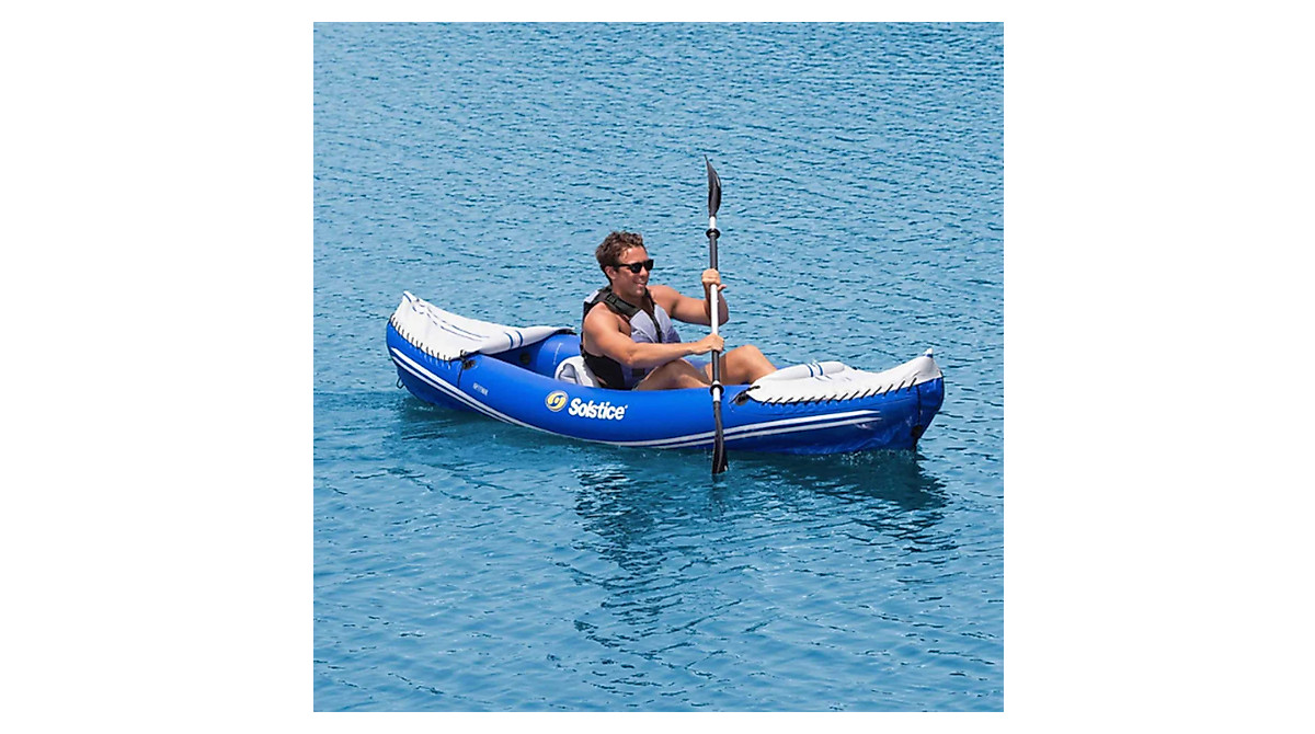 Solstice Rogue Inflatable Fishing Kayak for 1-2 Paddlers | Durable ...