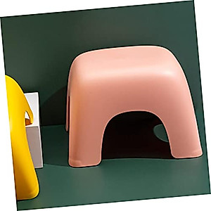 Garneck Plastic Stool Toilet Step Stool Children Stools Step Stool Childs Portable Squatting Stool Potty Step Stool Small Step Ladder Shoe Changing Stool Non Slip Footstool Pink