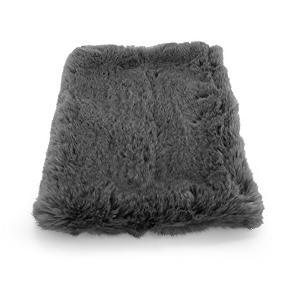 Camco 53054 Gray Faux Sheepskin Seatbelt Cover, 1 Pack