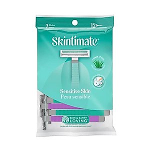 Skintimate Sensitive Twin Blade Disposable Razor (12 ct.)