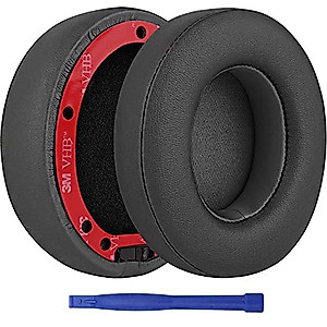 Beats Studio 3 Ear Pads, BUTIAO Replacement Protein Leather Earpads Memory Foam Ear Cushion Cups Repair Parts for Beats Studio 3 Studio 2 Wireless Wired Headphones by Dr.Dre - Shadow Gray