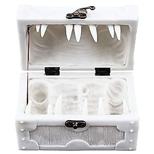 Forged Dice Co. Mimic Chest Dice Storage Box - Holds up to 5 Sets of Polyhedral Dice or 35 Dice - Compatible with Dungeons & Dragons