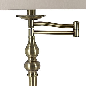 Decor Therapy Tara Metal Floor Lamp with Swing Arm