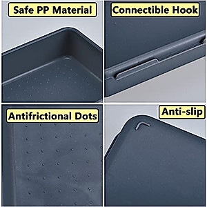 AUSTARK InterlockIng Desk Drawer Organizer, 3 Sizes Plastic Drawer Divider, Toolbox Storage Organizer Trays for Office Home School (8 Pack)