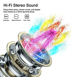 Tonstep ANC Earbuds, Wireless Earbuds Bluetooth 5.3, Noise Cancelling in-Ear Headphones with ENC Microphone and UVnano Wireless Charging Case, 38H Playtime, IPX6 Waterproof Stereo Earphones(Grey)