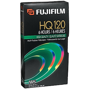 Fuji HQ T-120 VHS Blank Video Cassette Multi-Purpose Videotape (Pack of 6)
