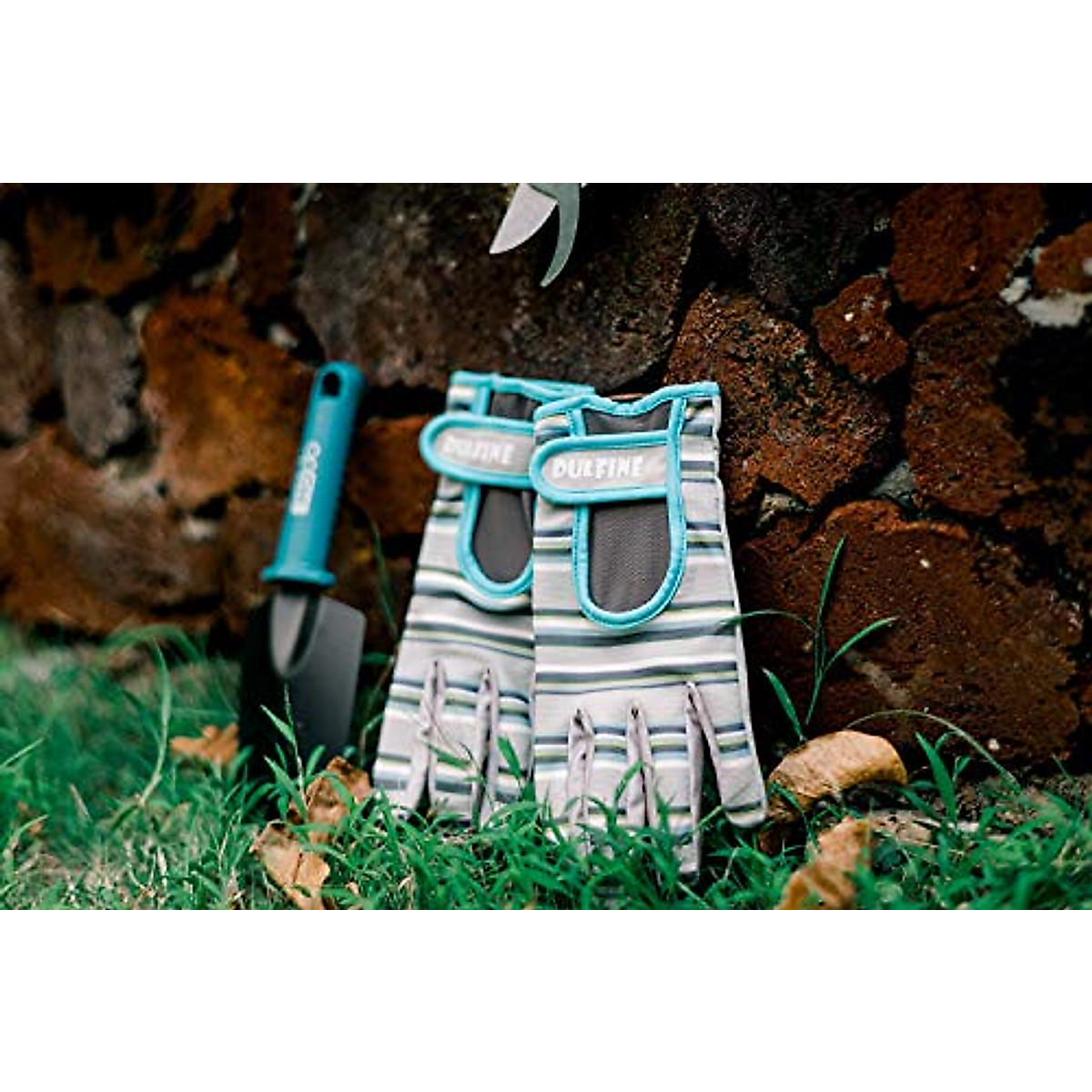 DULFINE High Performance Women Garden Gloves,Durable Synthetic Leather and Breathable Mesh Fabric for Every Beautiful Women and Her Lovely Garden.Excellent Grip (Large)