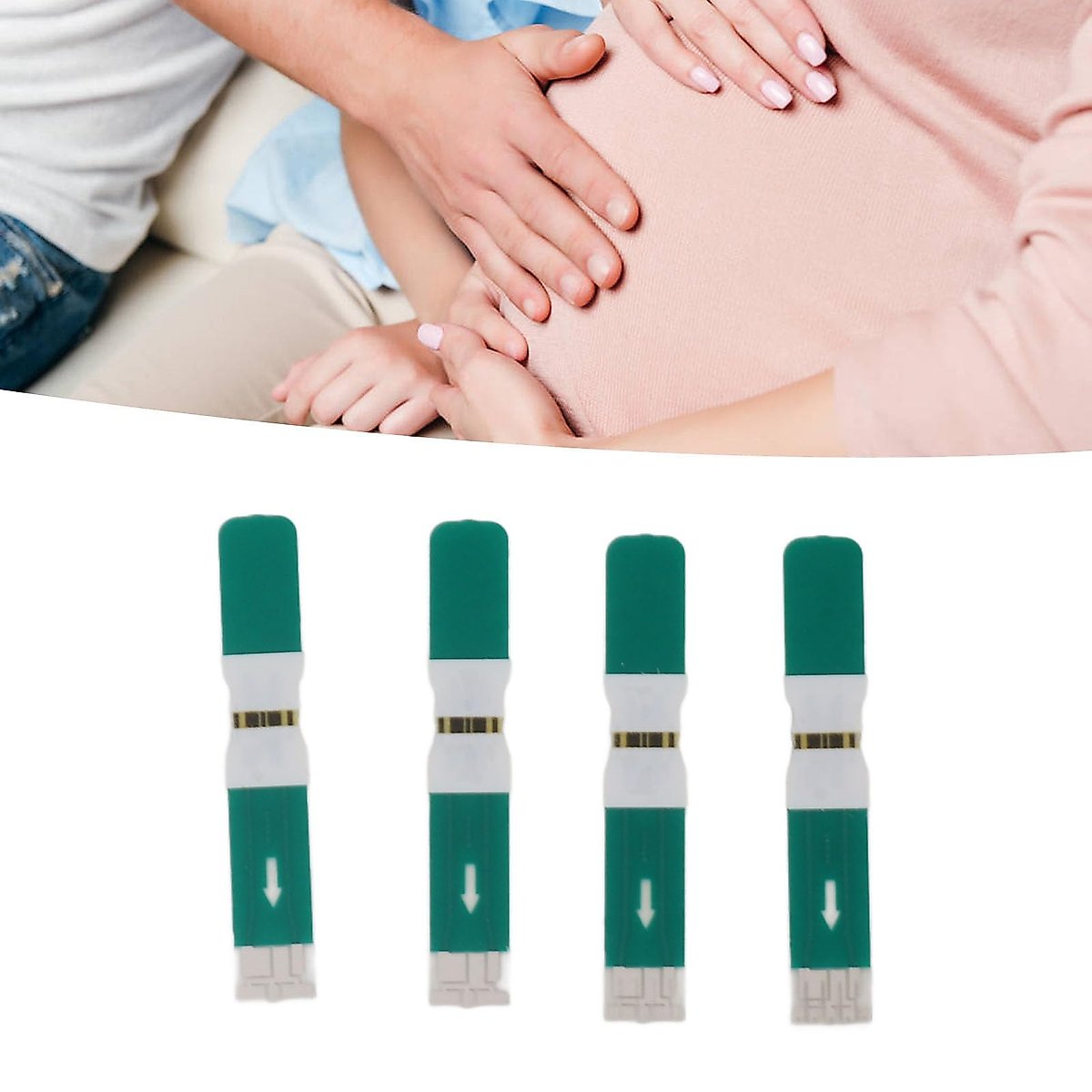 Luqeeg 50PCS Glucose Test Strips, PET Accurate Diabetes Testing Strips, Sugar Testing for Preventing Hyperglycemia, Self Sugar Monitoring