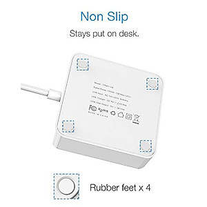 Power Strip 3 USB 3 Outlet, Desktop Charging Station 5 ft Flat Plug Extension Cord for Cruise Ship Accessories Dorm Room Plug Extender, White