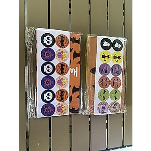 Halloween Candy Bags Party Favors - 24pcs Halloween Trick or Treat Goody Bag Gift Treat Bags with 24 Pcs Halloween Stickers, Halloween Bags Party Supplies Small Gift Bags for Kids Girls Child Boys