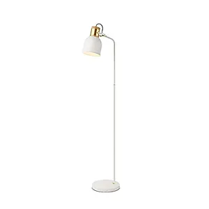 AVEO Floor lamp E27 Floor Lamp Iron Solid Wood Lampshade Standing Lamp Nordic Creative Reading Light Bedroom Living Room Bedside Lamp Floor Light (Color : B)