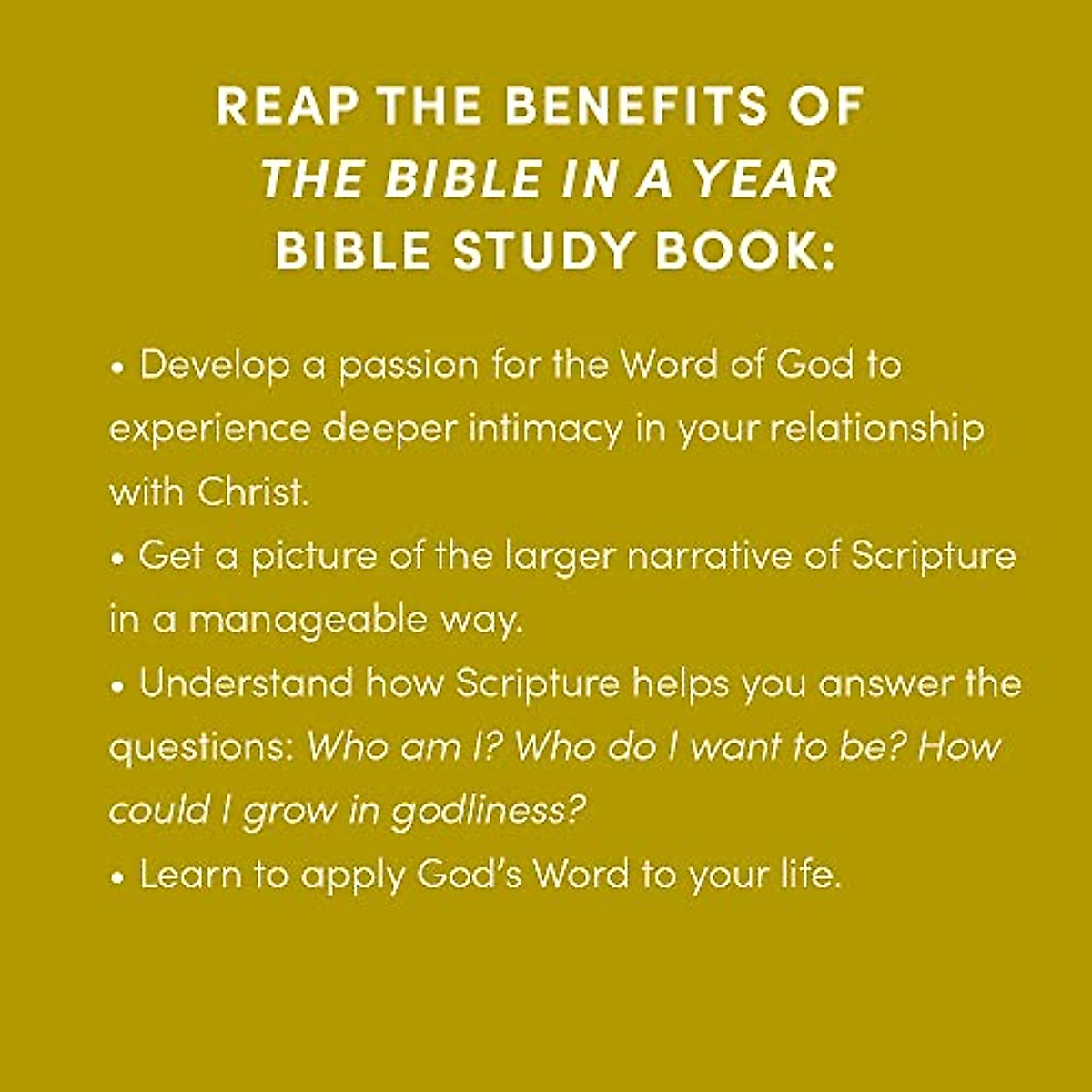 The Bible in a Year - Bible Study Book: A Guided Scripture Reading Journey for Women