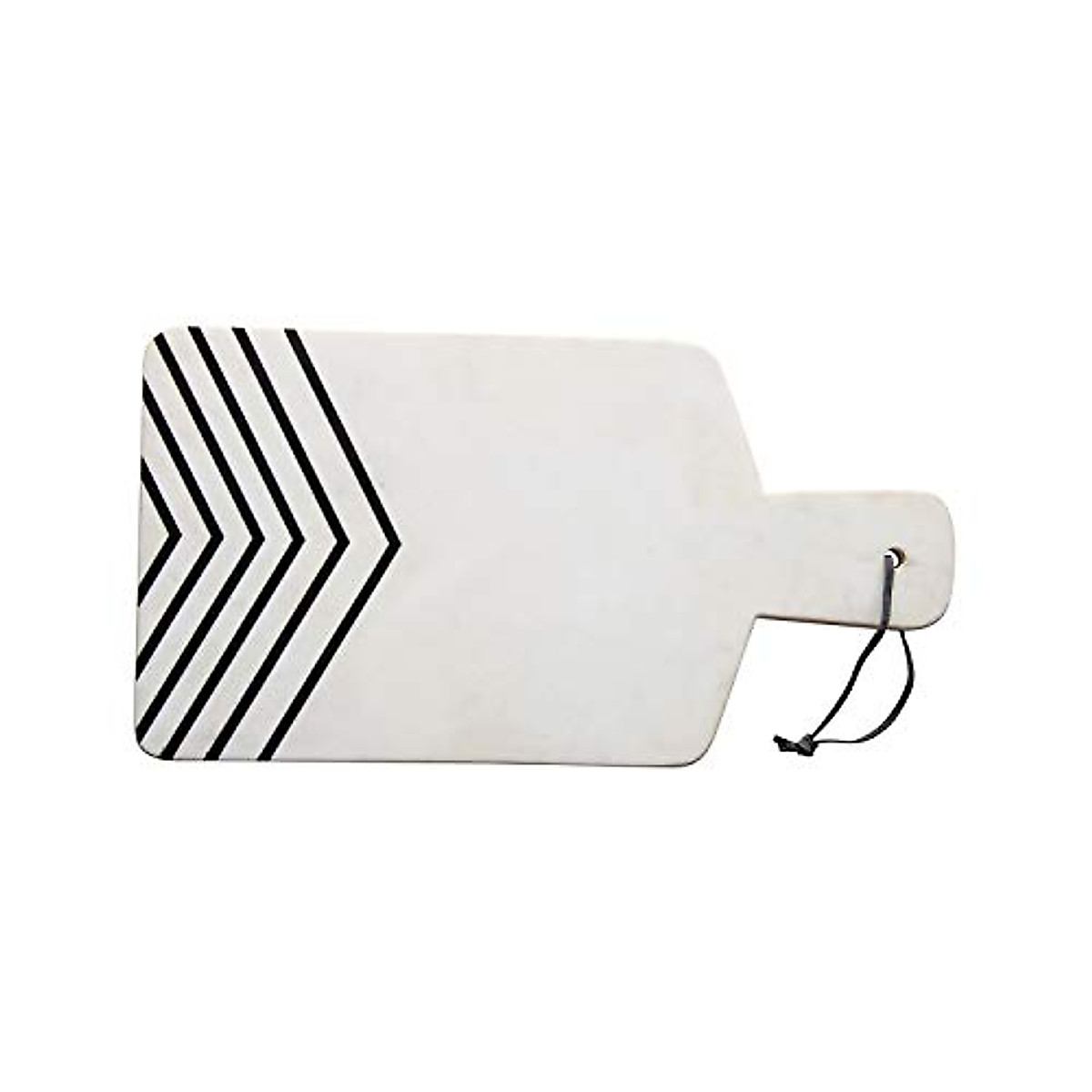 Bloomingville White and Black Chevron Marble Cheese Cutting Board