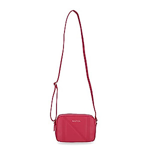 Nautica womens Nautica Candid Camera Adjustable Crossbody, Magenta, One Size