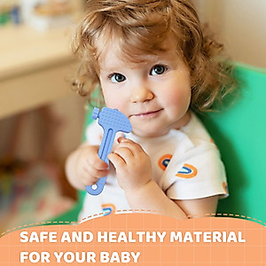 Baby Boy Toys - Baby Molar Teether Teething Toys 0-6 Months 6-12 - Soothe Babies Sore Gums Chew Toys - BPA Free Silicone - 4 Pack