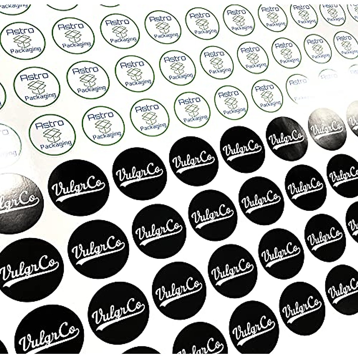 VulgrCo Custom Design Your Own Personalized Labels Stickers Decals Text Name Image Photo 120 Pack