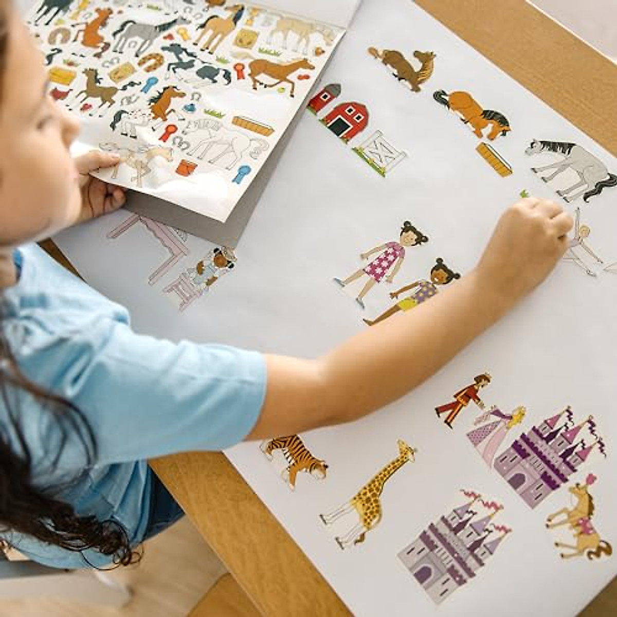 Melissa & Doug Sticker Collection and Coloring Pads Set: Princesses, Fairies, Animals, and More - FSC Certified