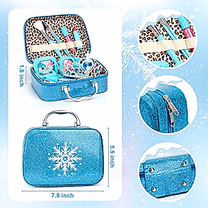 Flybay Kids Makeup Kit for Girl,Washable Real Frozen Make up kit, Girl Toys for 4 5 6 7 8 9 Years Old Girl