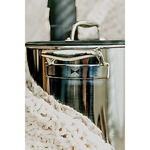 Tuxton Home Chef Series Sous Vide Pot, 9.8-Quart, Silver