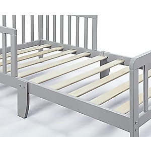 Olive & Opie Jax Toddler Bed in Light Gray