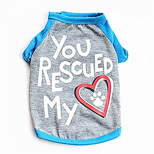 Dog T-Shirt for Puppy Pet Loose Fit Pet Dog Cat Tops Summer Spring Puppy Pet Apparel Clothes