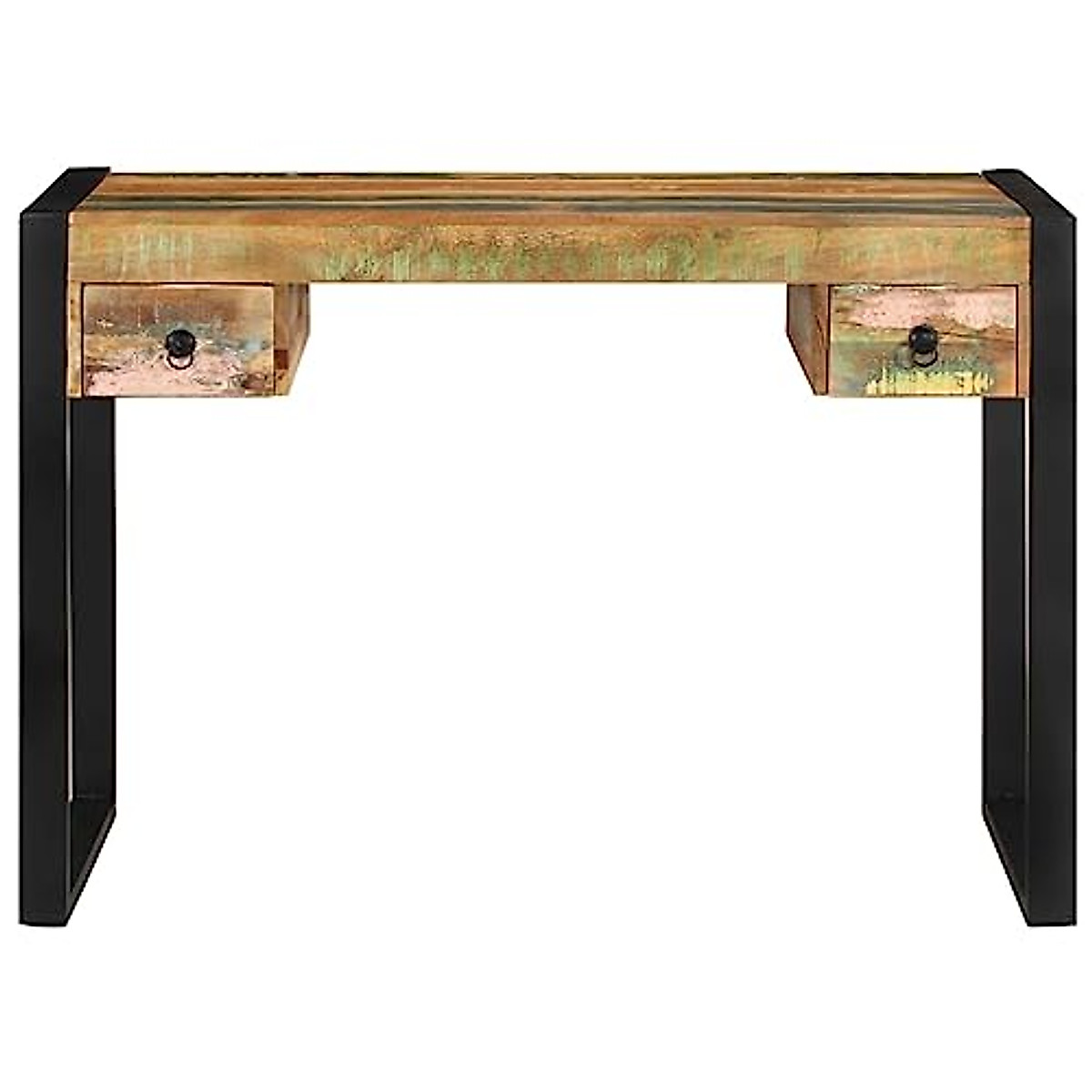 vidaXL Desk Solid Reclaimed Wood Workstation Computer Desk Home Office Table