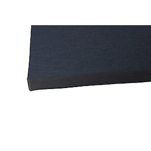 SINCERE Custom Size Bay Window Bench Pillow, Fireplace Hearth Cushion Pad, Made to Order Foam Seat Cushion, Personalized Non-Slip Bench Pad for Indoor Furniture, Sofa/Swing Cushion Replacement, Black