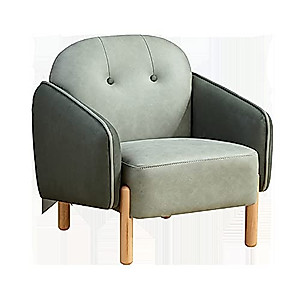 SJYDQ Nordic Creative and Comfortable/Environmentally Friendly Solid Wood Foot Living Room Reading Sofa