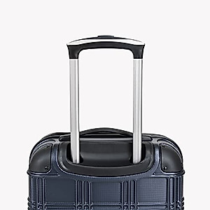 Ben Sherman Nottingham Lightweight Hardside 4-Wheel Spinner Travel Luggage, Naval, 28-Inch Checked