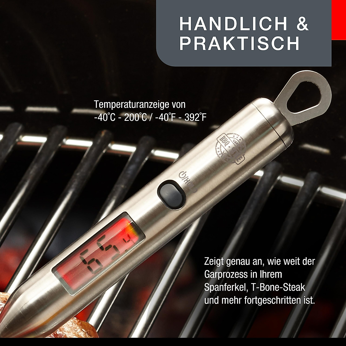 GEFU BBQ Premium Barbeque Digital Thermometer
