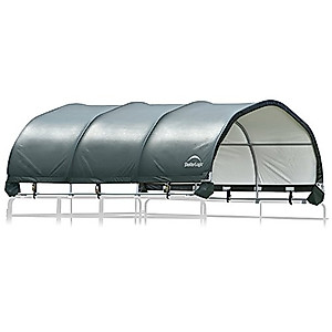 ShelterLogic 51512 Shelter, Green, 12 x 12 (Corral Panels Not Included), 9 oz
