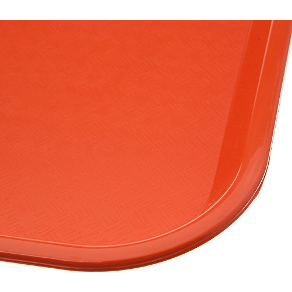 Carlisle FoodService Products Cafe Plastic Fast Food Tray, 14" x 18", Orange, (Pack of 12)