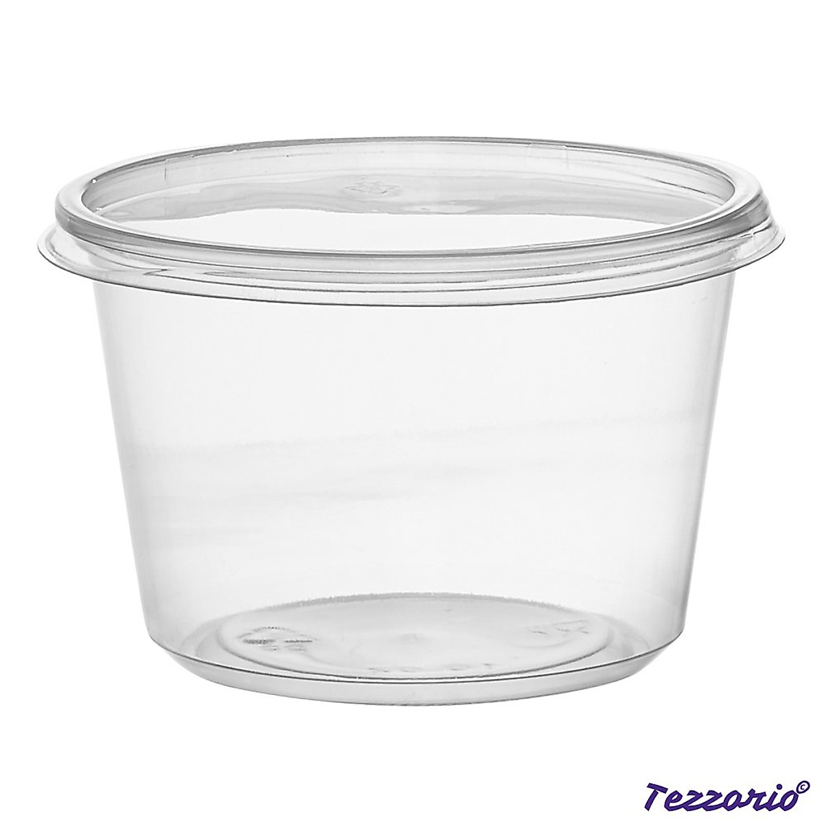 Tezzorio (200 Pack) 16 oz Deli Containers with Lids Combo, BPA-Free Translucent Plastic Deli Food Storage Containers with Lids, To Go/Take Out Food Containers