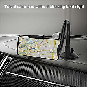 XBWEI Long Arm Windshield Dashboard Mobile Cellphone Car Mount Bracket 360 Rotation Adjustable Holder Car Mount Holder