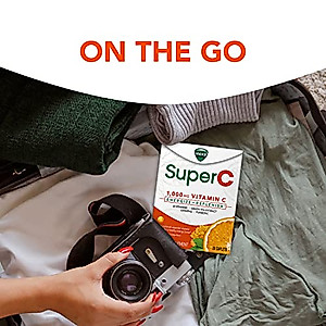 Vicks Super C Energize and Replenish* Daytime Daily Supplement with Vitamin C, B Vitamins Plus a Blend of Herbal Extracts, Coated to be Easy to Swallow, from The Makers of Vicks, 28ct