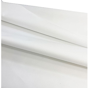 Mybecca Canvas Marine Fabric 600 Denier Indoor/Outdoor White 1 Yard (36" x 56")(Cut Separate by Yard for Prime Orders)(3 ' x 4.7')