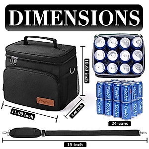 Expandable Cooler Bag - Mini Collapsible Travel Cooler for Car Road Trips Picnic Camping Hiking, Leak Proof Insulated Cooler Bag for Shopping, Reusable Portable Soft Cooler Bag for Airplane, Gray